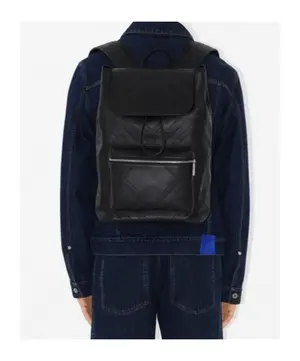 Burberry Logo Detailed Foldover Top Backpack