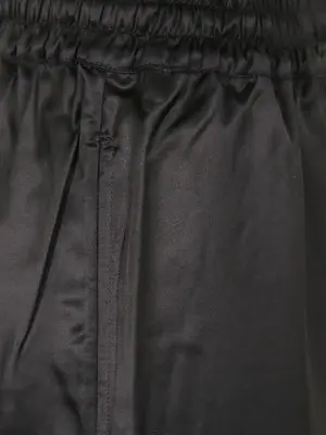 MARINE SERRE Wide-leg Drawstring Satin Trousers
