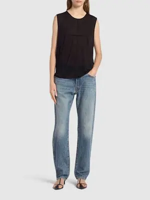 Khaite Callum Denim Straight Jeans