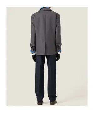 Miu Miu Logo-patch Tailored Trousers