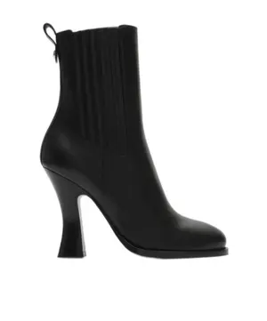 Burberry Leather Pillar Ankle Boots