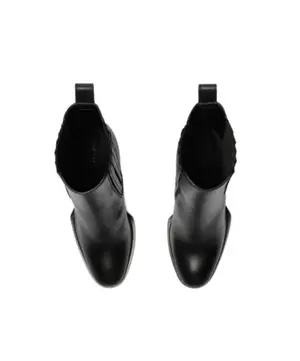Burberry Leather Pillar Ankle Boots