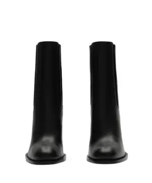 Burberry Leather Pillar Ankle Boots