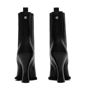 Burberry Leather Pillar Ankle Boots