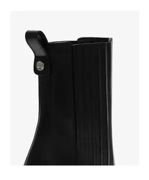 Burberry Leather Pillar Ankle Boots