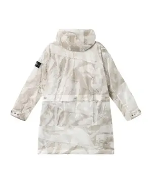 Stone Island Camouflage Printed Hooded Coat