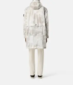 Stone Island Camouflage Printed Hooded Coat