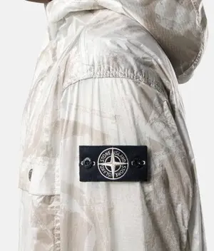 Stone Island Camouflage Printed Hooded Coat