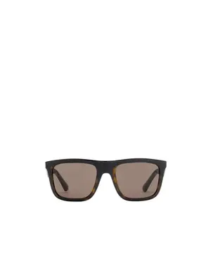 Burberry Embossed Check Square Sunglasses