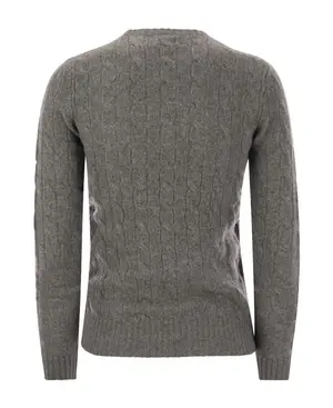 Polo Ralph Lauren Cable-knit Jumper With Embroidered Pony Logo - Gray