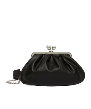Max Mara Cubico Medium Clutch Bag - Black