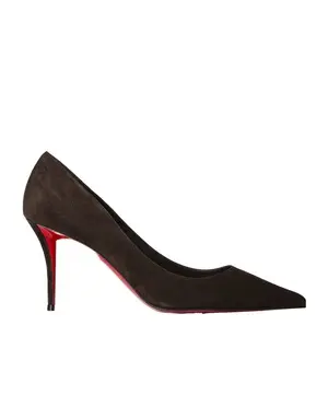 CHRISTIAN LOUBOUTIN  Pointed Toe Lacquered Sole Stiletto Court Shoes