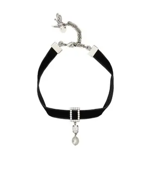 ROGER VIVIER Velvet Pearl Necklace