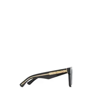 Burberry Inlaid Check Square Sunglasses