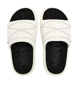 Moon Boot Icon Slide Bluetooth Sliders - White
