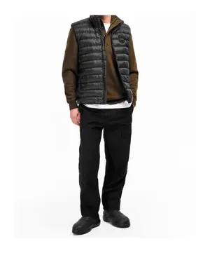 Canada Goose Logo Patch Puffer Vest - Black