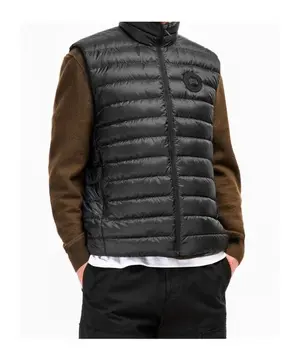 Canada Goose Logo Patch Puffer Vest - Black