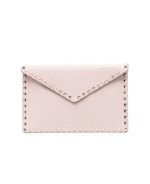 Valentino Garavani Rockstud Embellished Clutch - Pink