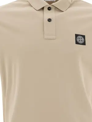 Stone Island Logo Patch Short-sleeved Polo Shirt