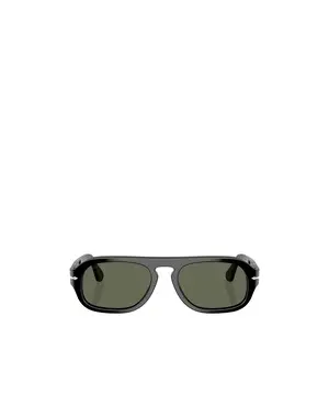 Persol Geometric Frame Sunglasses - Black