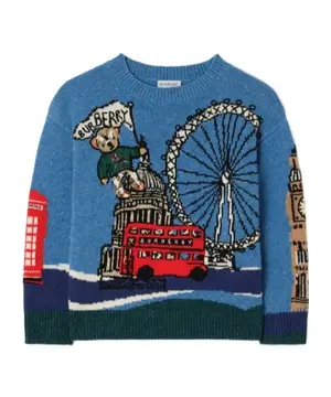 BURBERRY London Bear Wool Blend Sweater