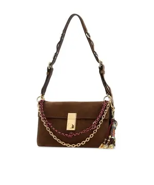Prada Soft Sound Small Suede Shoulder Bag