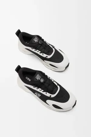 Loewe X On Collaboration Lace-up Sneakers - Black/eggshell Color