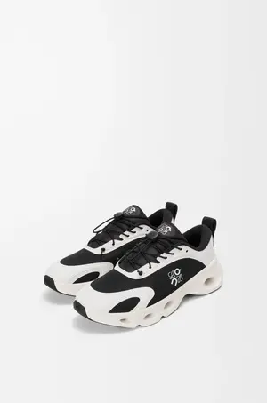 Loewe X On Collaboration Lace-up Sneakers - Black/eggshell