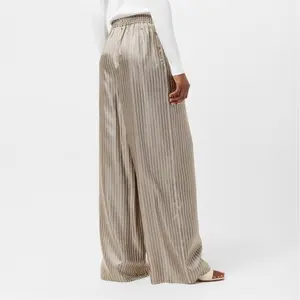 Max Mara Wide Leg Striped Pants