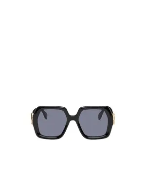 Fendi Geometric Frame Sunglasses - Black
