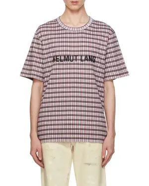 Helmut Lang Round Collar Logo T-shirt - Multicolor