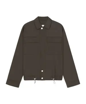 Nanushka Drawstring Twill Shirt Jacket