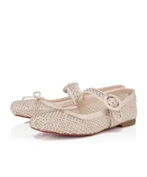 CHRISTIAN LOUBOUTIN Mamastrapitina Embellished Ballet Flats