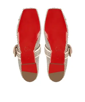 CHRISTIAN LOUBOUTIN Mamastrapitina Embellished Ballet Flats