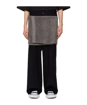 DOUBLET Onsen Towel Felted-finish Trousers