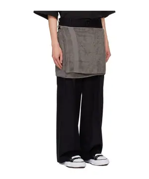 DOUBLET Onsen Towel Felted-finish Trousers