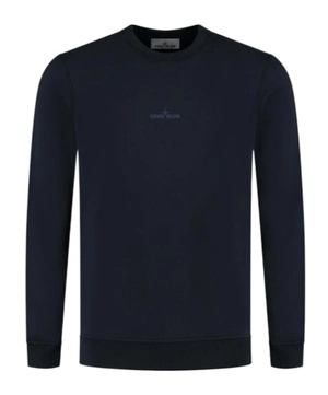 Stone Island Logo-printed Crewneck Sweatshirt - Blue