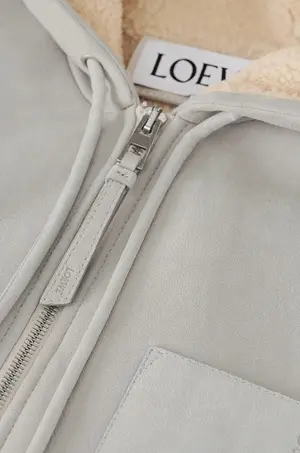 Loewe Hooded Shearling Vest