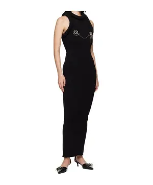 JEAN PAUL GAULTIER 3d-knit Maxi Dress With Detachable Embellishment
