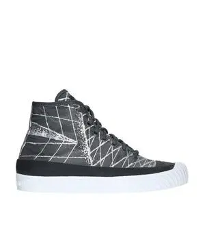 Stone Island Abstract Print High Top Sneakers
