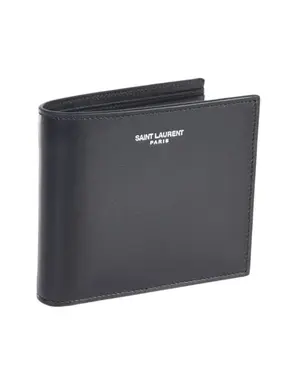 Saint Laurent East/west Bifold Wallet - Black