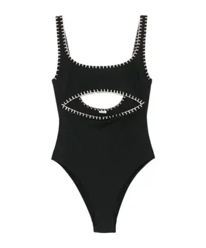 Nanushka Sorena One-piece Swimsuit With Cut-out Detail - Black