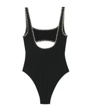 Nanushka Sorena One-piece Swimsuit With Cut-out Detail - Black