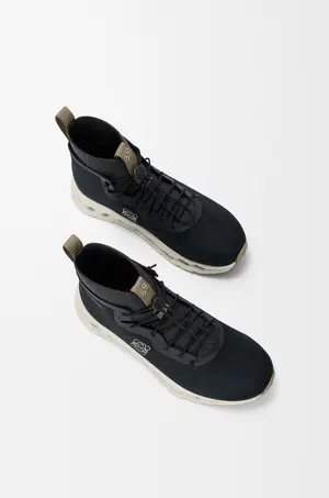 Loewe X On Cloudtilt High-top Sneakers - Rye/oats/olives