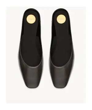 Saint Laurent Lido Square Toe Slip-on Sandals