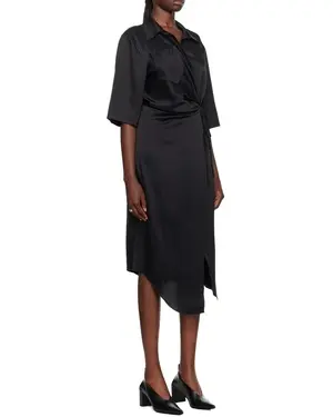 Nanushka Asymmetrical Wrapped Dress