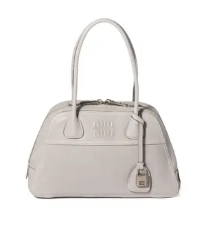 Miu Miu Vivant Nappa Leather Bag - Granite Ash