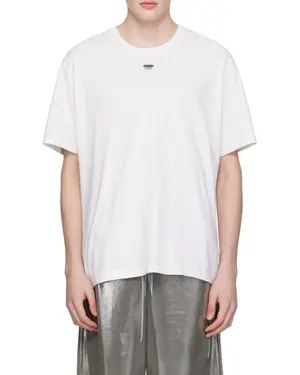 DOUBLET Sd Card-appliqué Cotton T-shirt - White