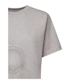 Coperni Window Circular Opening T-shirt - Gray
