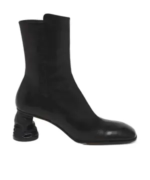 Alexander McQueen Crush Side-zip Ankle Boots